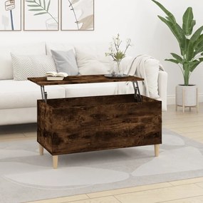 vidaXL Konferenční stolek 90 x 44,5 x 45 cm kompozitní dřevo [819584] Barva: kouřový dub