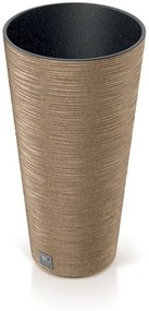 Prosperplast Květináč FURU SLIM ECO WOOD 30cm naturo