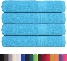 Ručníky FROGN 4 ks tyrkysové 100x200 cm 360 g/m² 136987