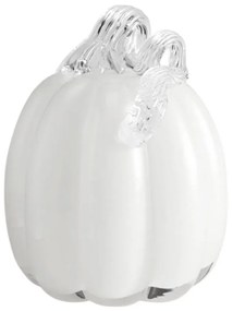 Skleněná dekorace Pumpkin White 14 cm COOEE Design