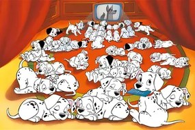 TREFL Puzzle Disney: 101 dalmatinů / 600 dílků / 60 x 40 cm