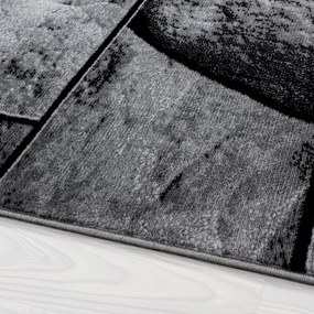 Ayyildiz, Kusový koberec Parma 9250 black, 80x300, šedá, chodba / předsíň