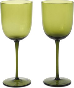 Skleničky na bílé víno Host zelený mech 2 ks