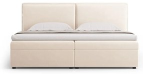 Krémová boxspring postel s úložným prostorem 180x200 cm Arendal – Cosmopolitan Design