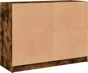 Příborník kouřový dub 102 x 37 x 75,5 cm kompozitní dřevo 3295875