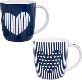 Sada porcelánových hrnků JUST LOVE 390 ml 2 ks