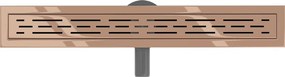Mexen Flat 360° M01 sprchový žlab 50 cm, růžové zlato, 1620050-40