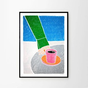 The Poster Club Plakát Café en Terrasse by Léa Coubray 30x40 cm