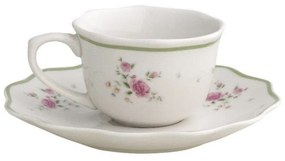 Bílé porcelánové šálky v sadě 2 ks na espresso 90 ml Nonna Rosa – Brandani