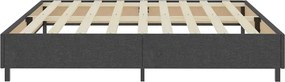 Postel boxspring šedá textil 200 x 200 cm 287467