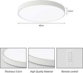 Immax NEO 07251L -LED Stmívatelné svítidlo SEMPLICI 36W/230V Wi-Fi Tuya bílá+ DO