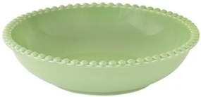 Easy Life Porcelánový polévkový talíř Tiffany Green-20x20cm