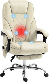 Vinsetto masážní a vyhřívaná kancelářská židle ergonomická počítačová židle s nastavitelnou výškou a sklápěcím opěradlem, kabelovým ovladačem a výsuv…