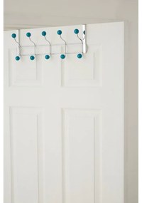 Kovový věšák na dveře v mentolovo-stříbrné barvě 41 cm – Premier Housewares