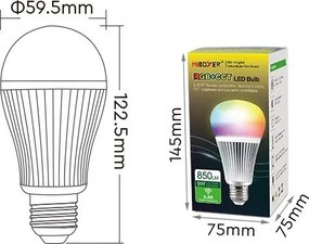 LED Solution Mi-Light MiBoxer RF LED žárovka CCT 9W E27 FUT019