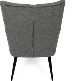 Relaxační křeslo ušák WIPPY - šedá látka