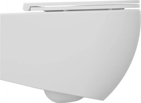 Isvea Isvea, INFINITY závěsná WC mísa, Rimless, 36,5x53cm, matná bílá, 10NF02005-2L