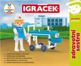 EFKO Igráček Zdravotní sestra / Kloubová figurka s doplňky / 7,5 cm
