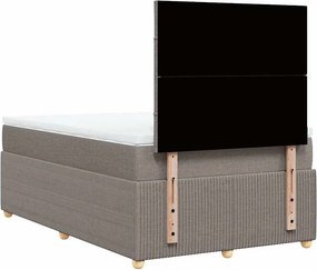 Box spring postel s matrací taupe 120x190 cm textil 3291999