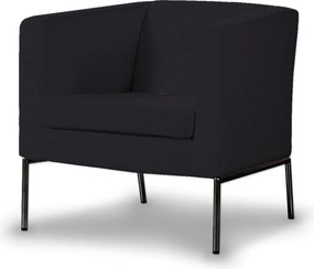 Potah na křeslo IKEA Klappsta barva černá látka pletený vzor