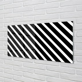 Obraz na skle zebra pruhy 100x50 cm