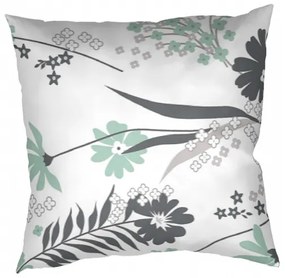 Dadka Povlečení bavlna Agáta mentolová na bílém  240x220, 2x70x90 cm