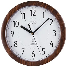 Přesné moderní rádiem řízené hodiny JVD RH612.9 - imitace dřeva