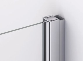 Sanswiss ESCURA ES1C jednokřídlé sprchové dveře 75 cm Šířka: 750 mm, Profil: Aluchrom, Sklo: Hladké čiré