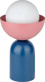 Osram - Stolní lampa DECOR BOWL 1xE14/25W/230V modrá/růžová