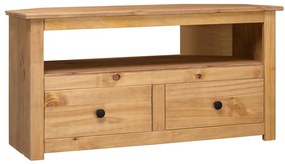 Rohová TV skříňka 93x49x49 cm masivní borovice řada Panama 282685