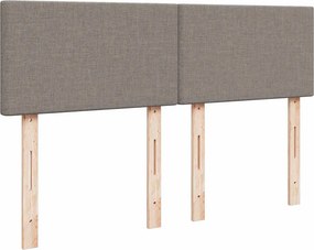 Box spring postel s matrací taupe 140x190 cm textil 3287448