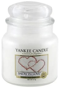 Yankee Candle Svíčka Yankee Candle 411gr - Snow In Love, bílá barva, sklo