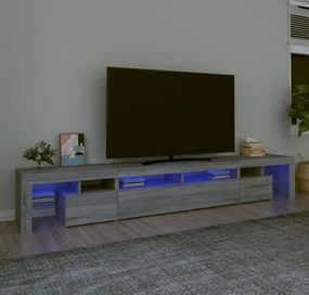 vidaXL TV skříňka s LED osvětlením 260x36,5x40 cm [3152780] Barva: kouřový dub
