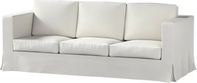 Potah na pohovku IKEA Karlanda 3-místná nerozkládací, dlouhý barva šedá látka lesklé, pletený vzor, sametová