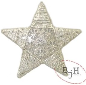 Vánoční dekorace - stříbrná hvězda