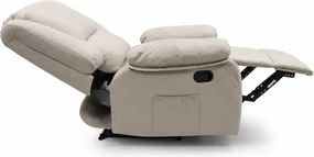 LuxuryForm DESIGN Televizní křeslo VELORA s polohováním - šedé