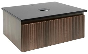 Koupelnová skříňka s žulovou deskou SAT Evolution 78x30x44,8 cm ořech mat SATEVO80NAZ