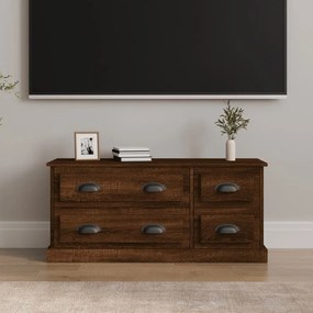 vidaXL TV skříňka 100 x 35,5 x 45 cm kompozitní dřevo [816454] Barva: hnědý dub