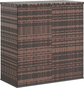 Zahradní úložný box PE ratan 100 x 49 x 103,5 cm hnědý 317224