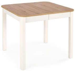 Stůl rozkládaný 90x90 Biatro - Dub artisan / Bílý