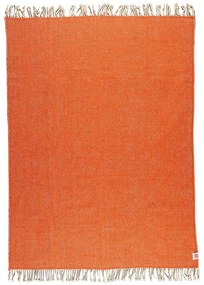 Vlněná deka Elma II - oranžová