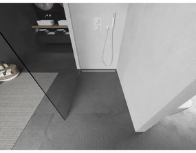Mexen Kioto L, sprchová zástěna Walk-In 100 x 200 cm, 8mm čiré sklo, bílý profil, 800-100-103-20-00