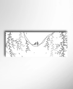 Malvis ® Minimalistický obraz ptáčci ROZMĚR (šířka x výška): jednodílný obdélník 150x60 cm