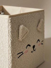 Sinsay - Úložná krabice s motivem kočky - krémová