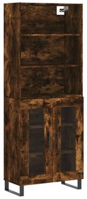 Skříň highboard kouřový dub 69,5 x 34 x 180 cm kompozitní dřevo,  3189346