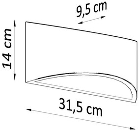 Sollux SL.0834 - Nástěnné svítidlo VIXEN 1xG9/40W/230V
