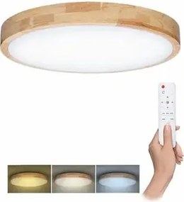 Solight WO8009 LED osvětlení s dálkovým ovladačem Solid Oak / 48W / 33