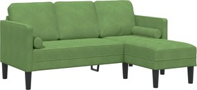 Set pohovek 2 ks Světlá zelená Polyester 3329267