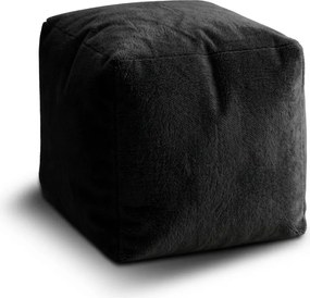 Sablio Taburet Cube SOFTY - Midnight Black - 50x50x50 cm