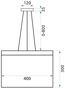 Toolight - LED řetězová závěsná lampa APP890-CP, OSW-05040
